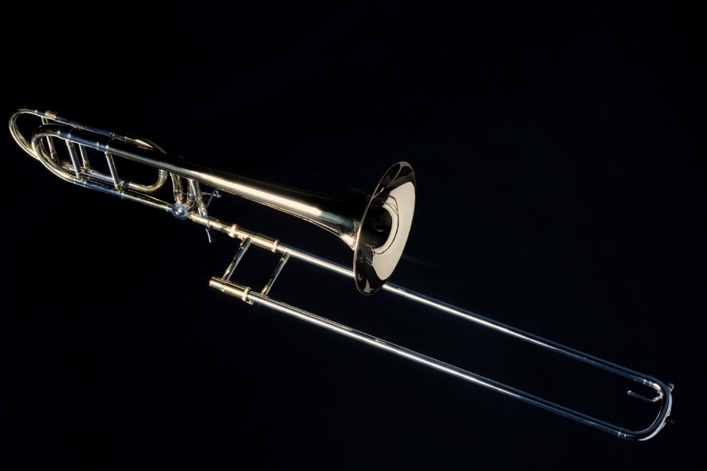 Trombone Isolated On Black - Long Beach Symphony